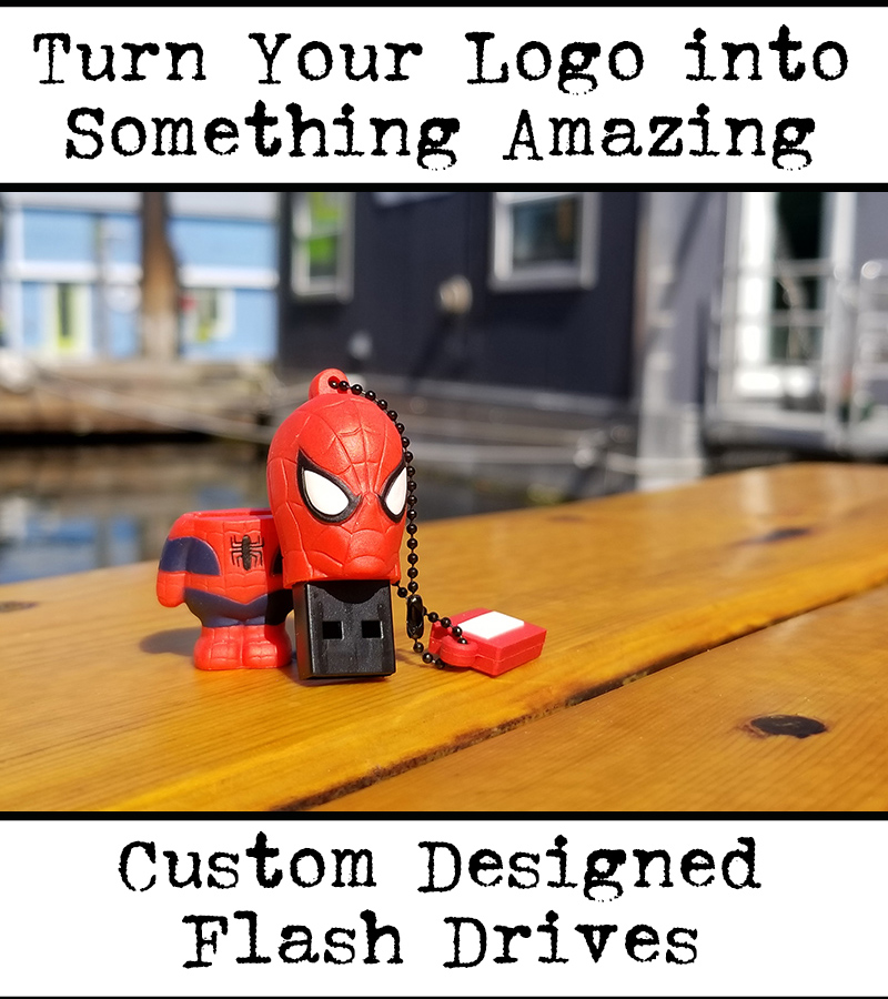 Spiderman custom shaped USB flash drives wow them at trade show ...