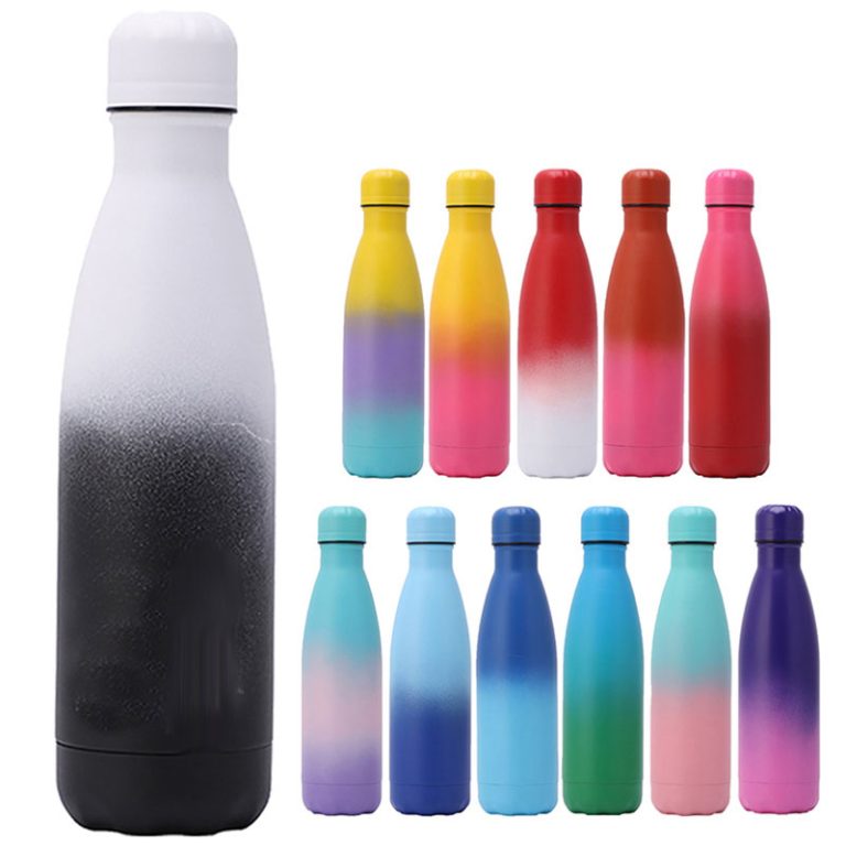 Stainless Steel Rainbow Water Bottle - Promo Motive | Branded ...