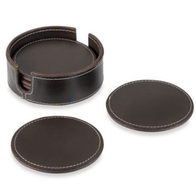 Custom Leather Drink Coasters - Promo Motive | Branded Merchandise Supplier