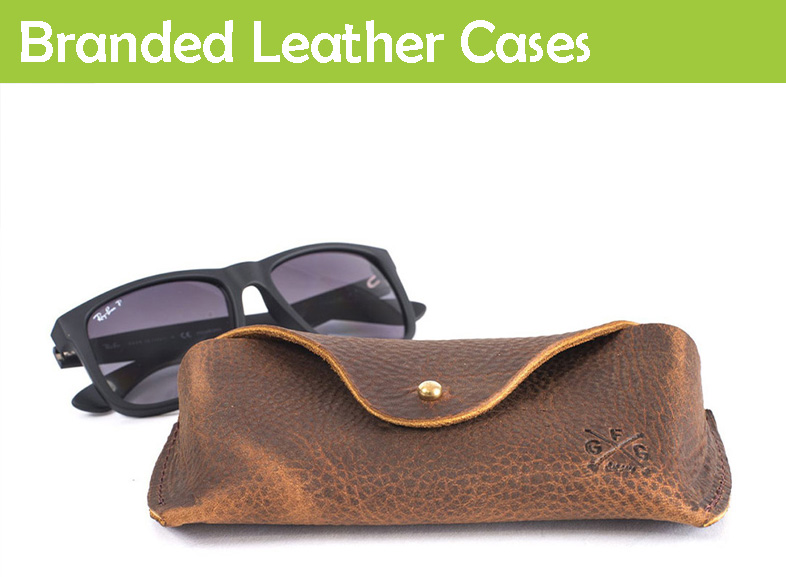 Custom Leather Sunglass Case - Promo Motive | Branded Merchandise Supplier