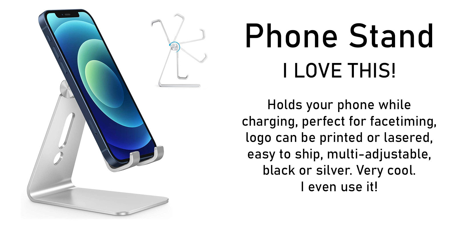 Adjustable phone tablet I-pad desktop stand - Promo Motive | Branded ...