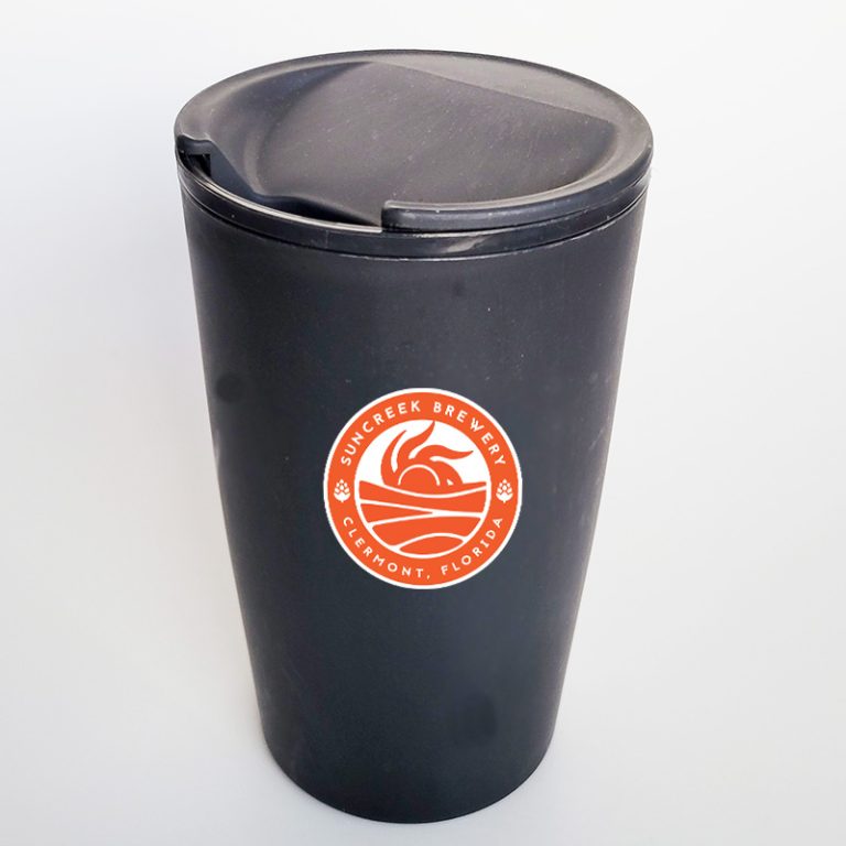 Recycled Reusable Plastic Sippy Coffee Cup - Promo Motive | Branded ...